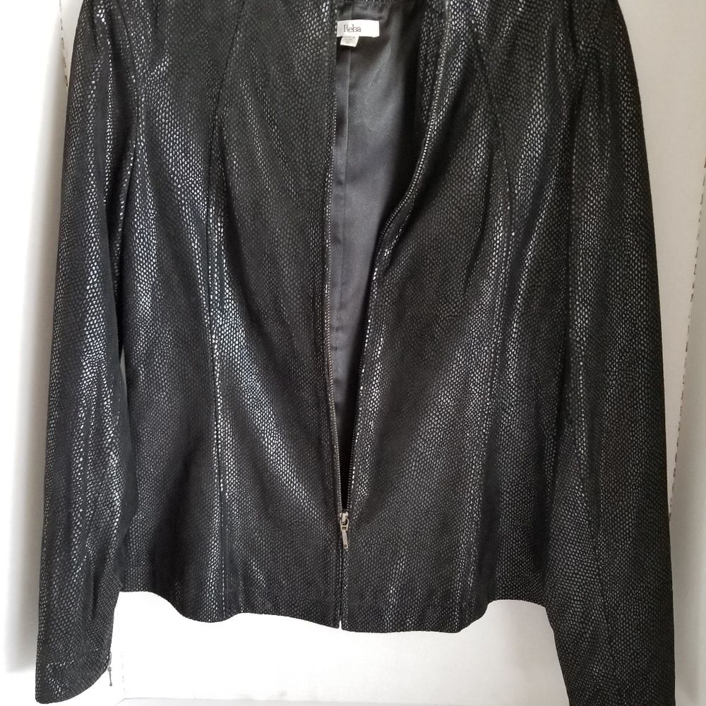 Reba Leather Jacket - Gem